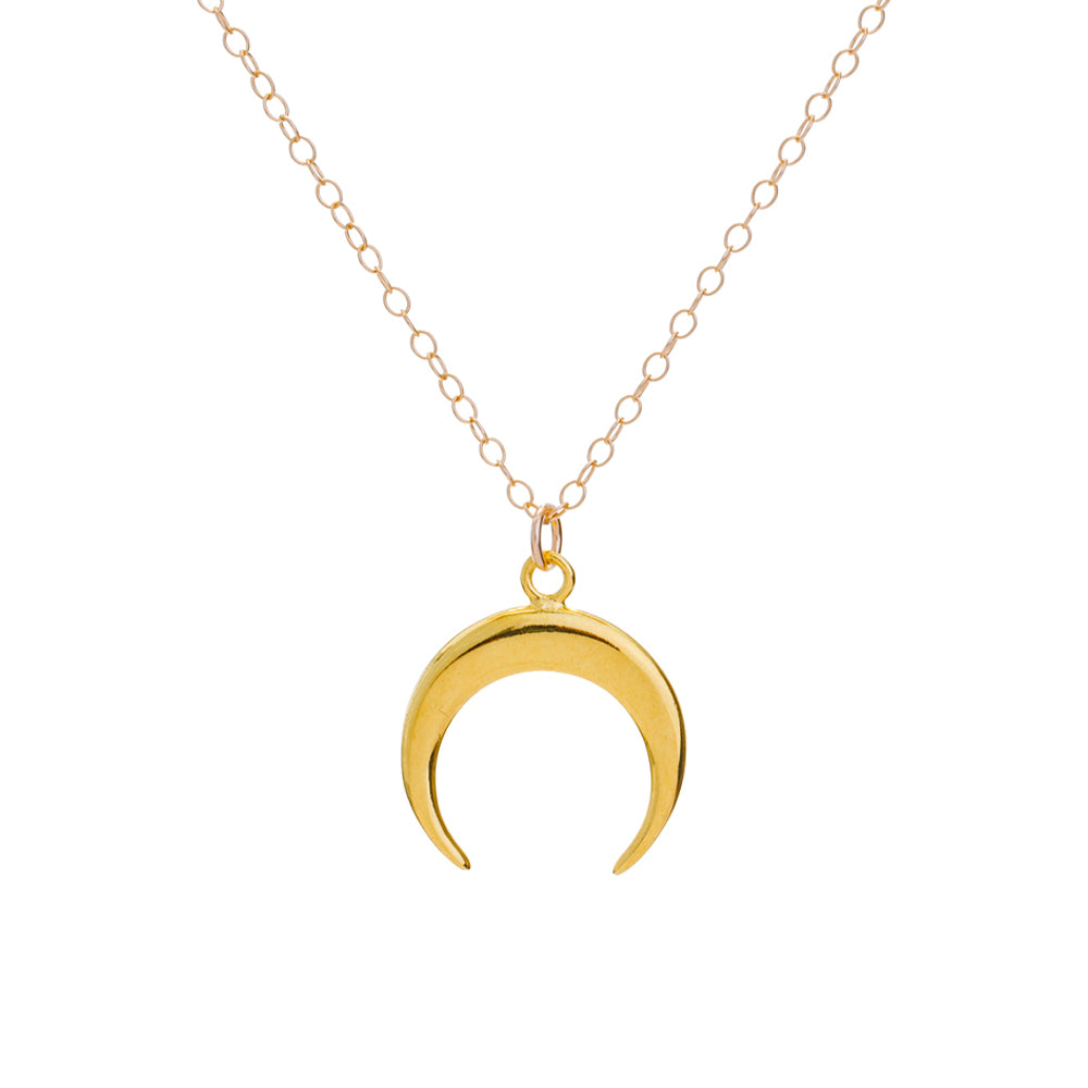 Gold Crescent Necklace | Affordable Ethical Jewellery – Oh My Clumsy Heart