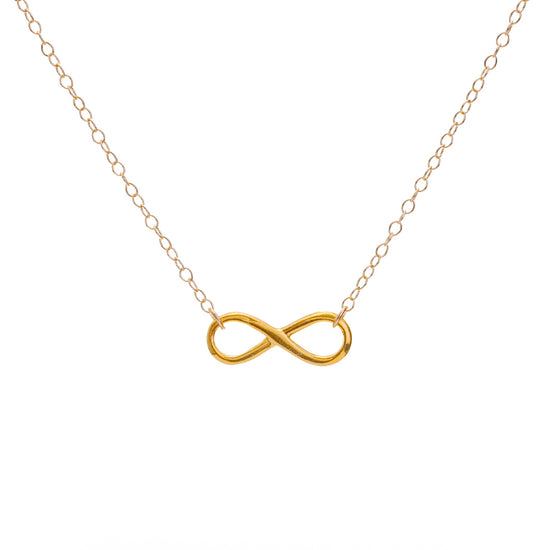 Gold Infinity Loop Necklace - Sustainable minimal jewellery | OMCH – Oh ...