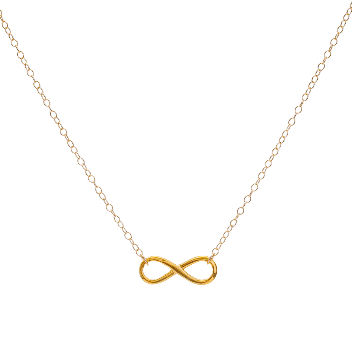 Gold Infinity Loop Necklace - Sustainable minimal jewellery | OMCH – Oh ...
