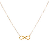 Gold Infinity Loop Necklace - Sustainable minimal jewellery | OMCH – Oh ...