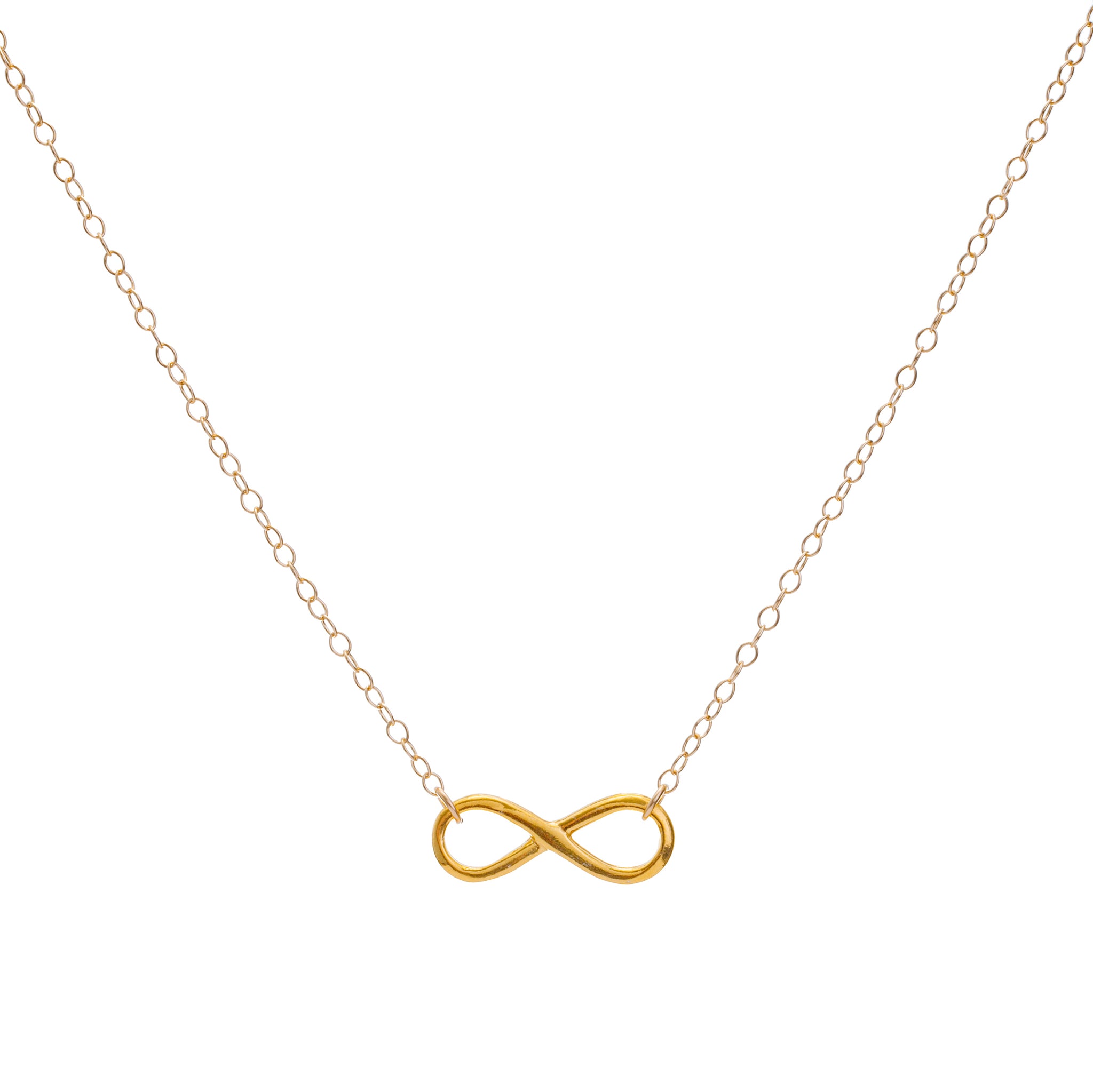 Gold Infinity Loop Necklace - Sustainable minimal jewellery | OMCH – Oh ...