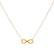 Gold Infinity Loop Necklace - Sustainable minimal jewellery | OMCH – Oh ...